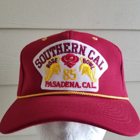 Sports Specialties | Accessories | Vintage Rare 985 Usc Trojans Southern Cal Rose Bowl Trucker ...